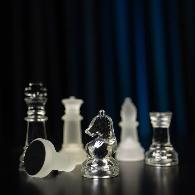 Glass Chess Set - Etsy