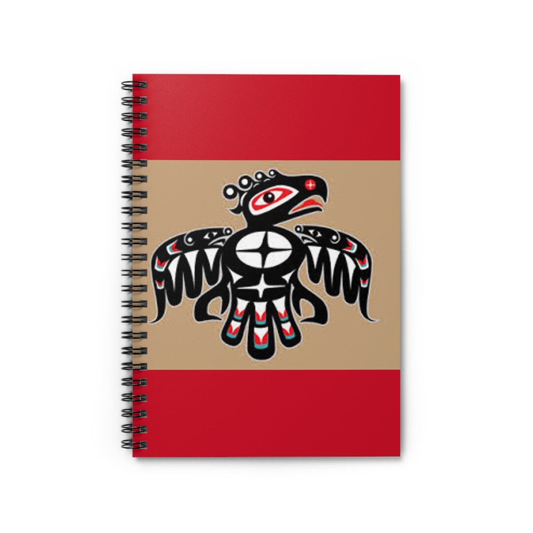Native American Indian Eagle Spiral Notebook Ruled Line - Etsy