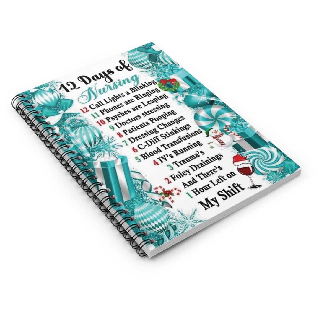Nursing Notebook, Medical Professionals Gift, Ruled Line, Healthcare ...