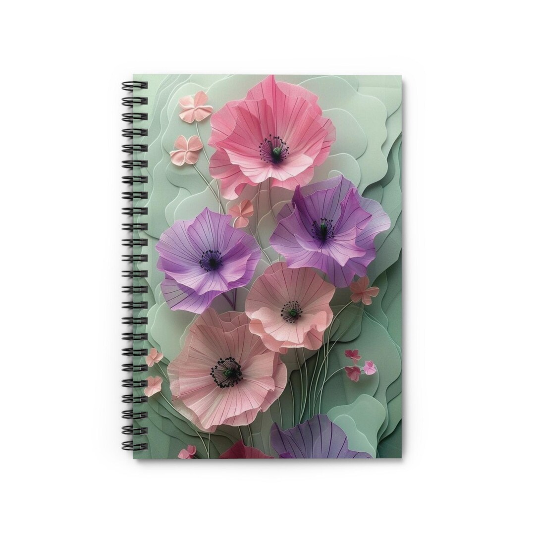 Enhance Your Creativity With the Copium Poppy Spiral Notebook / Lined ...