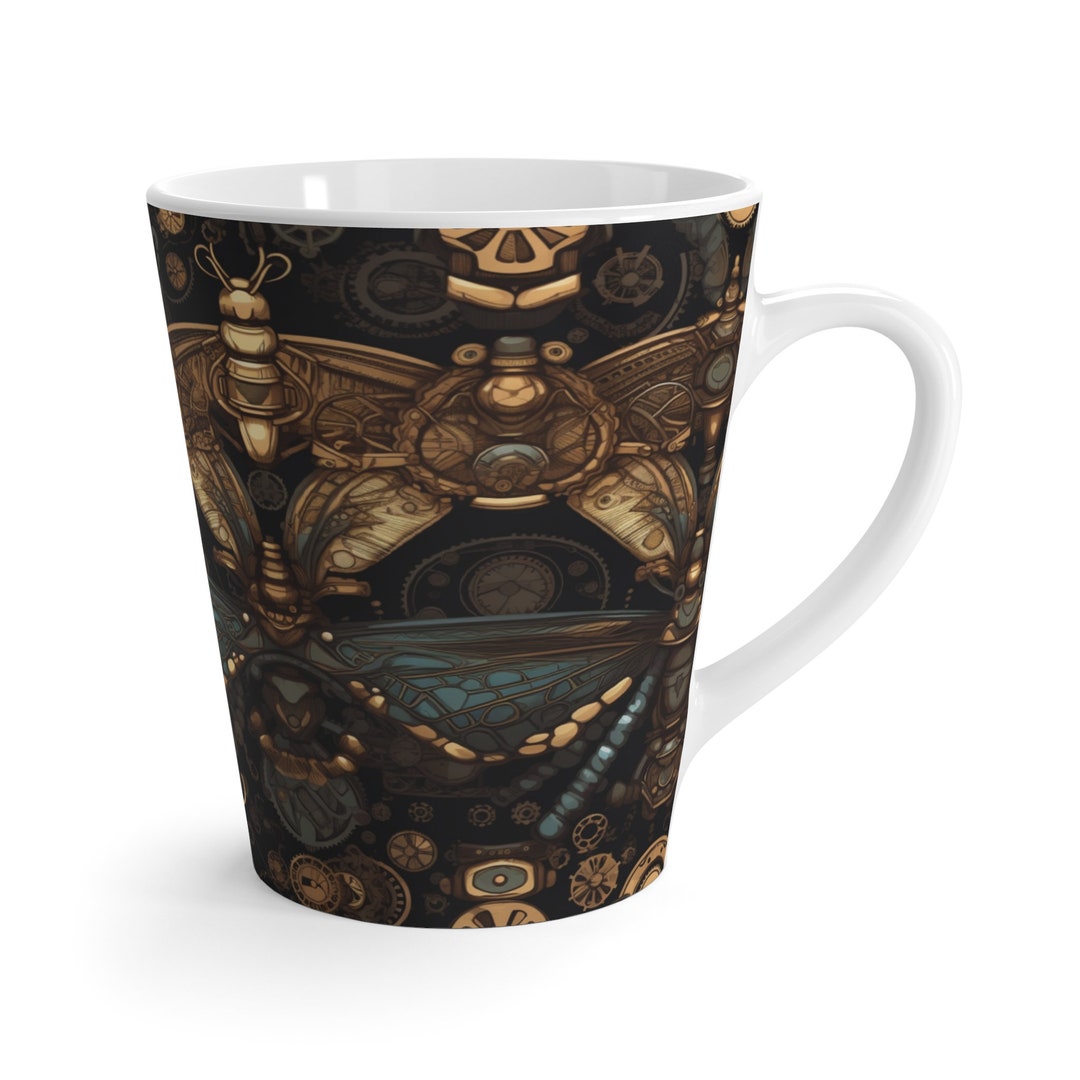 Enchanting Steampunk Ceramic Latte Mug Perfect Gift for Steampunk ...