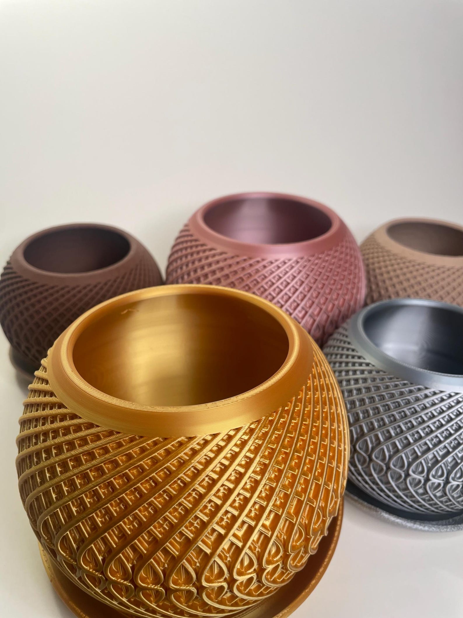 Unique Geometry Planter Pot, 5 Colors, 3D Printed Plant Pot With ...