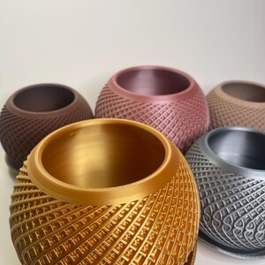 Unique Geometry Planter Pot, 5 Colors, 3D Printed Plant Pot With ...