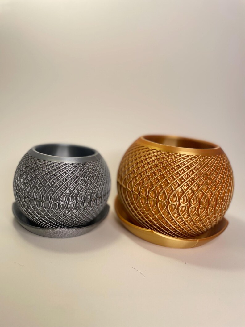 Unique Geometry Planter Pot, 5 Colors, 3D Printed Plant Pot With ...