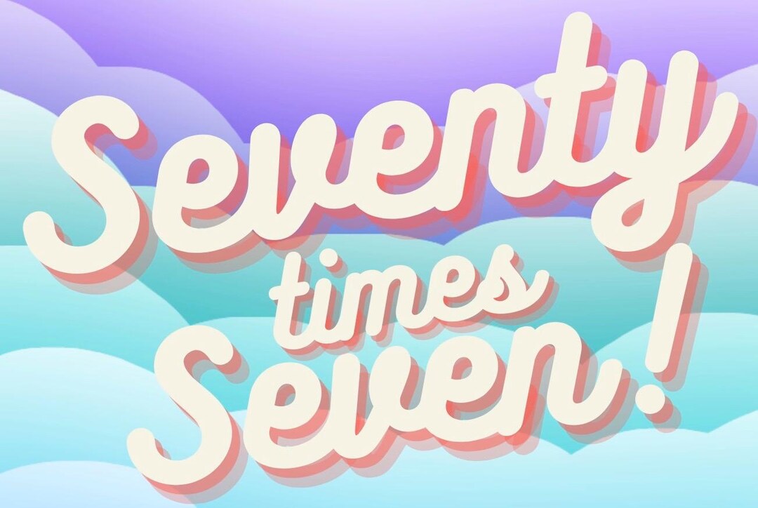 Seventy Times Seven Christian Wall Art – Digital Download | Forgiveness ...