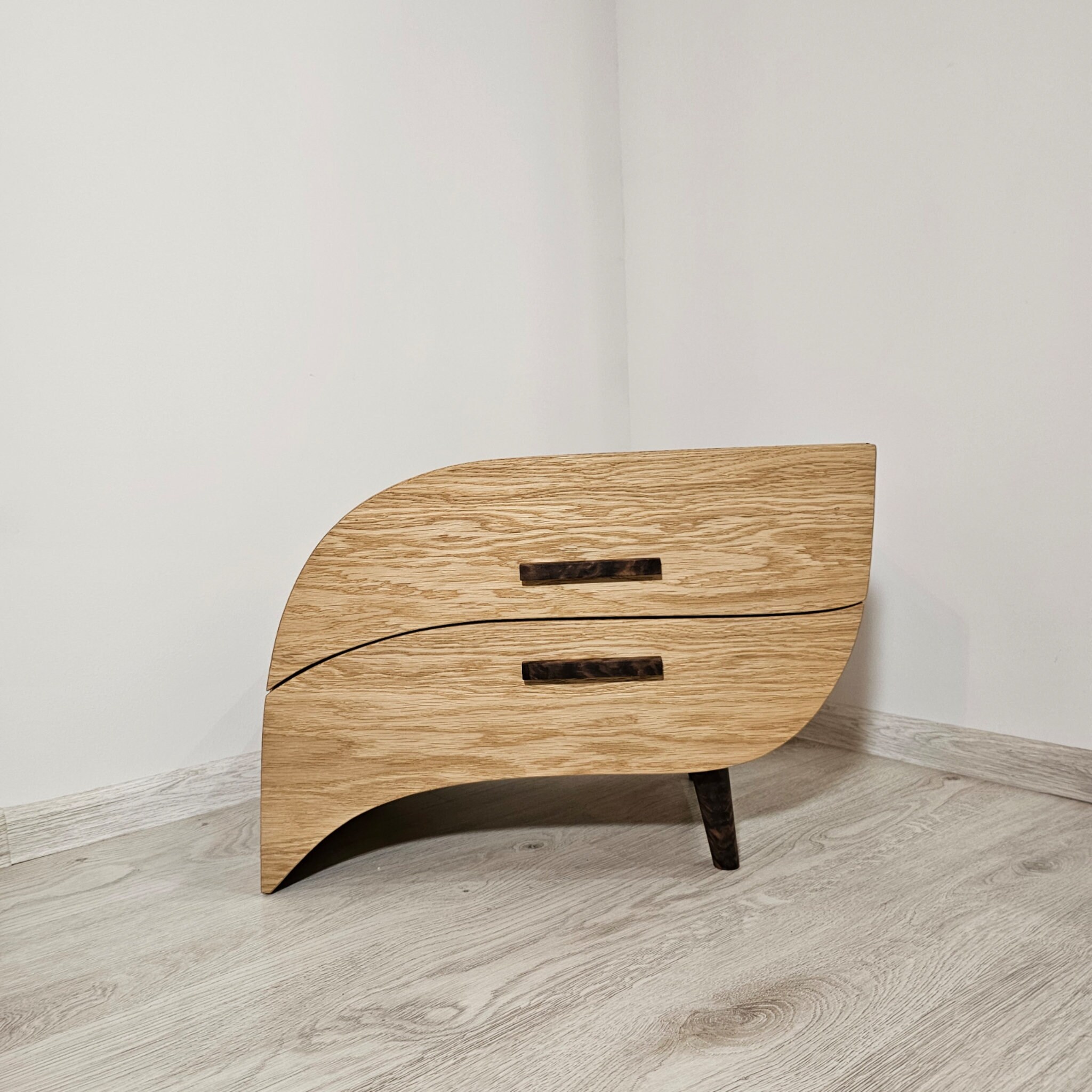 Curved Nightstand, Bedside Table - Etsy