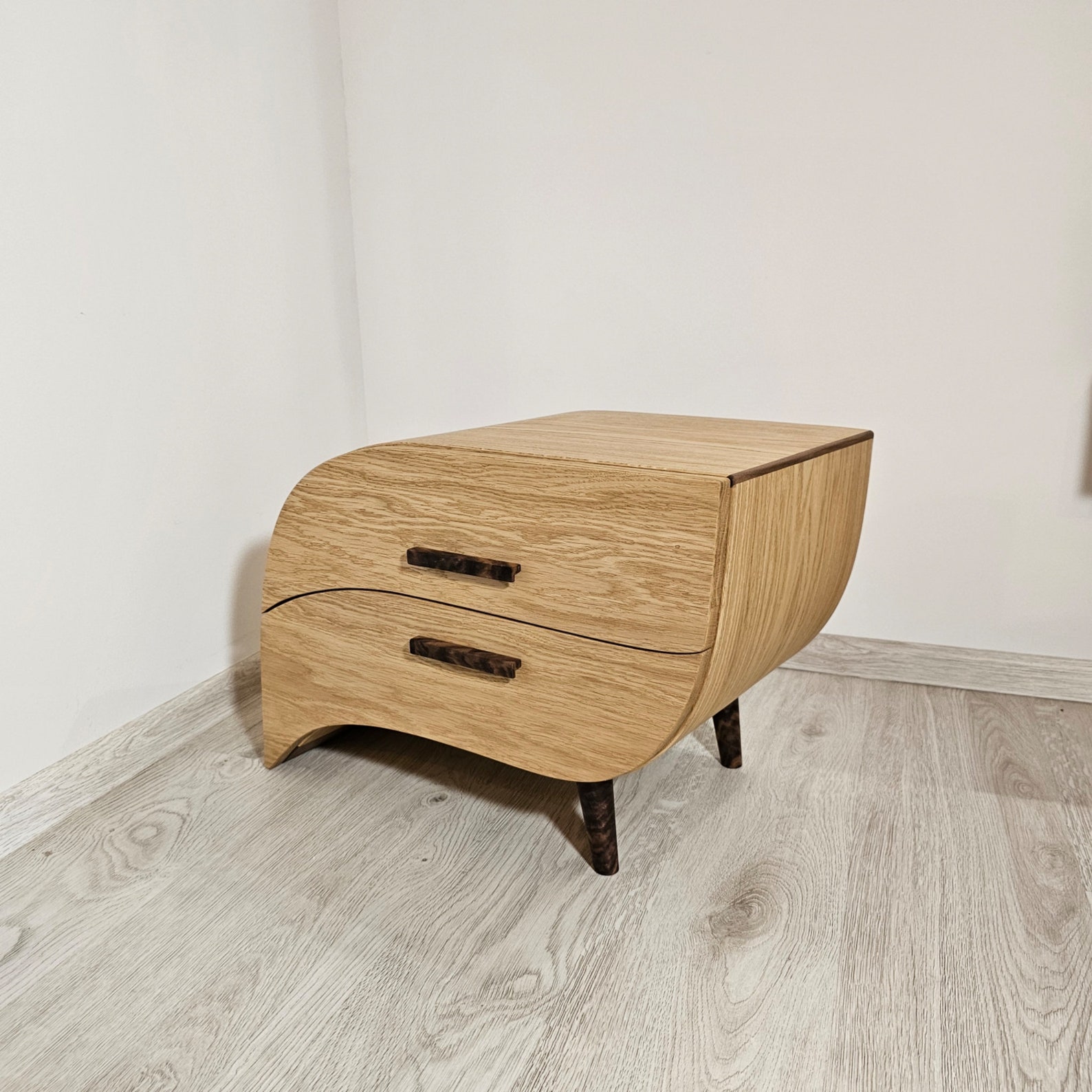 Curved Nightstand, Bedside Table - Etsy