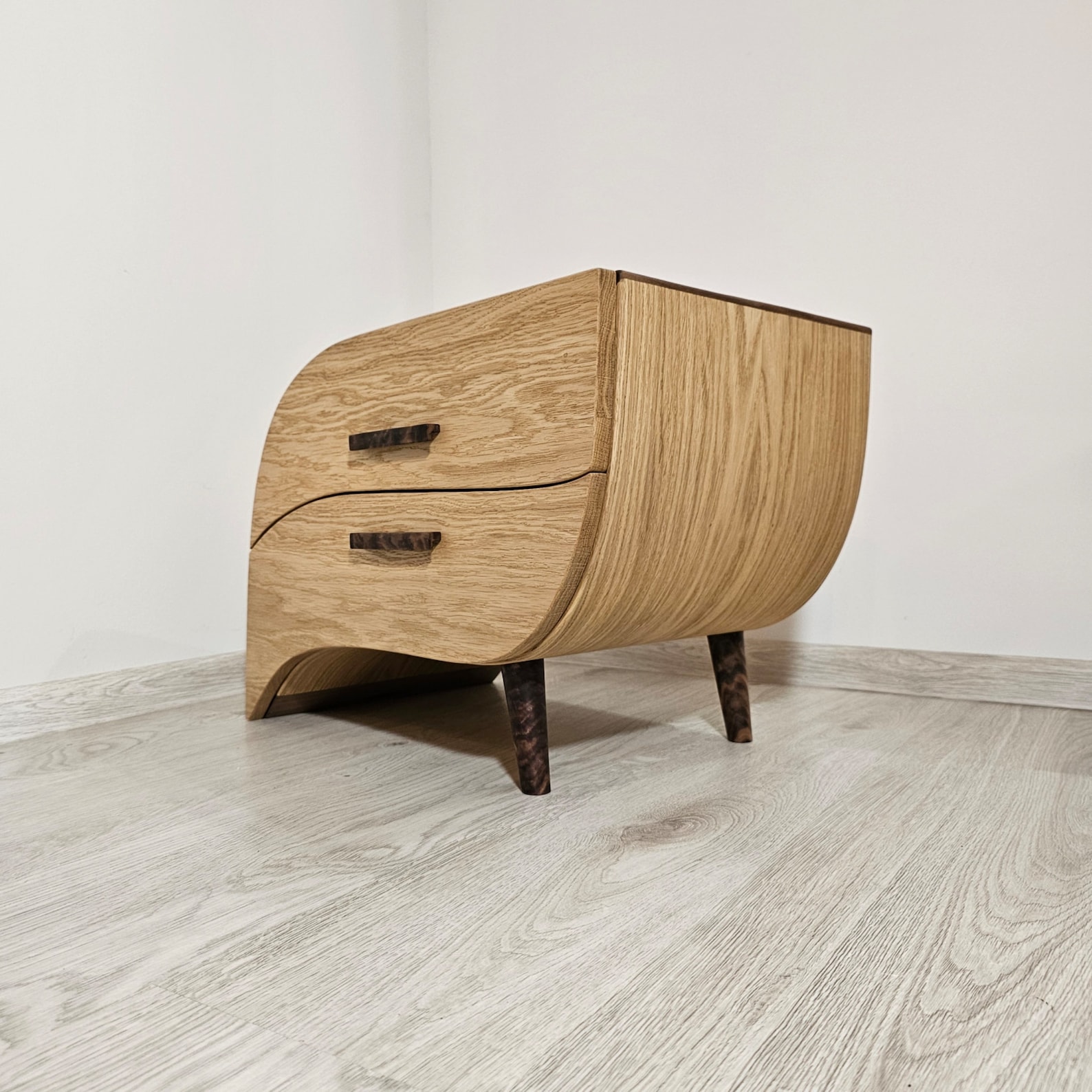 Curved Nightstand, Bedside Table - Etsy