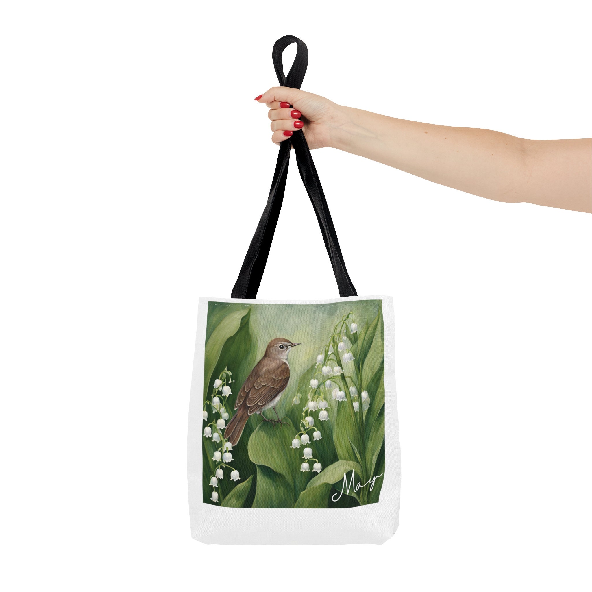 May Tote Bag Birth Month Tote, Birthday Gift, Bird Lovers, Birth Month ...