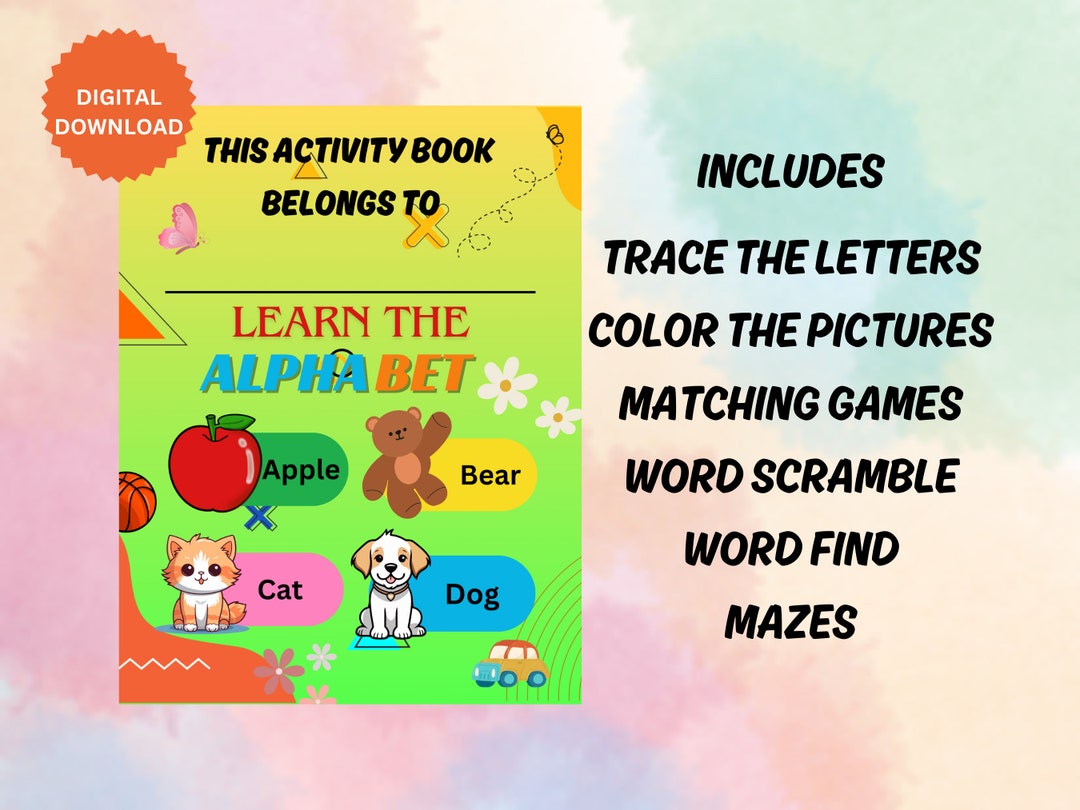 Children's Activity Book/kid's Busy Book/coloring Book for Kids ...