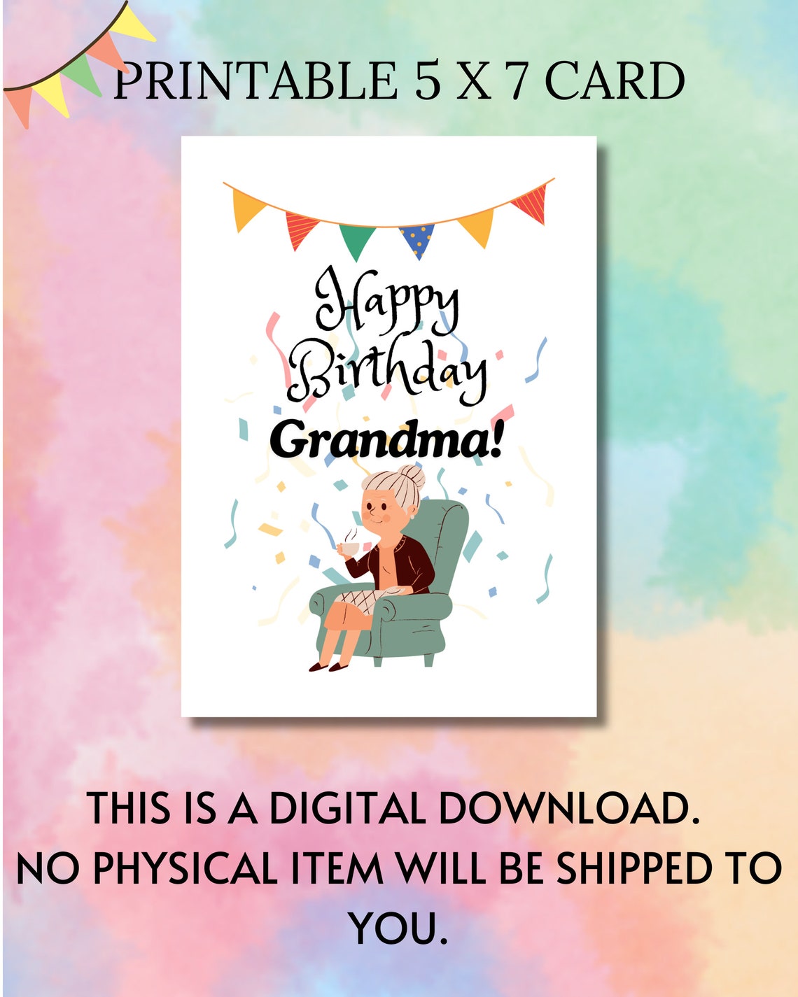 Happy Birthday Grandma/grandma Birthday Card/best Grandma Ever/gift for ...