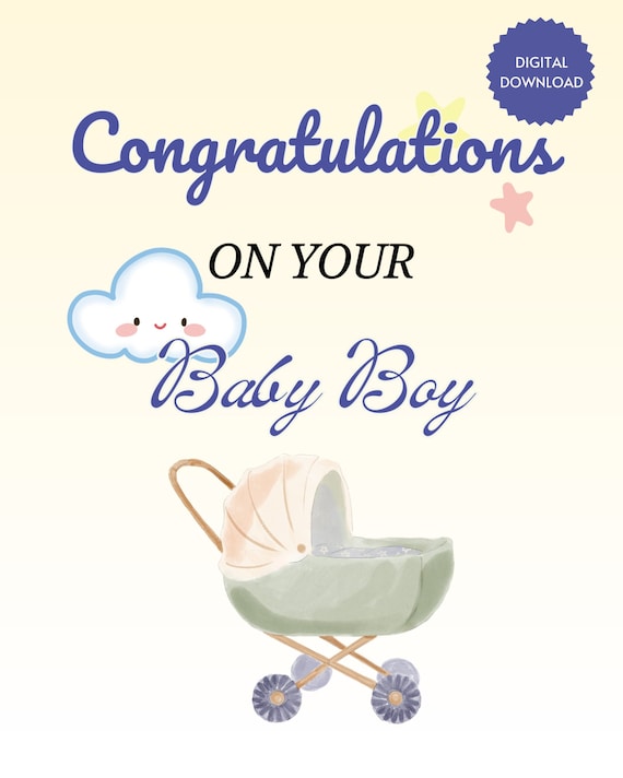 Printable Wishes For Baby Boy