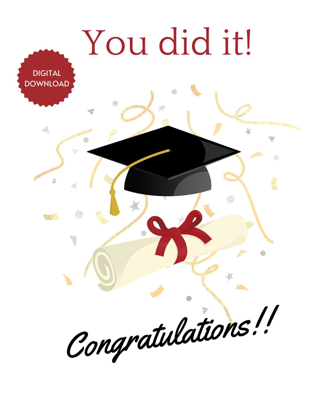 Graduation Card/graduation Card for Him/graduation Card for Her ...