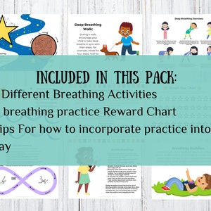 Deep Breathing Exercises Printable Pack for Kids - Family-friendly ...
