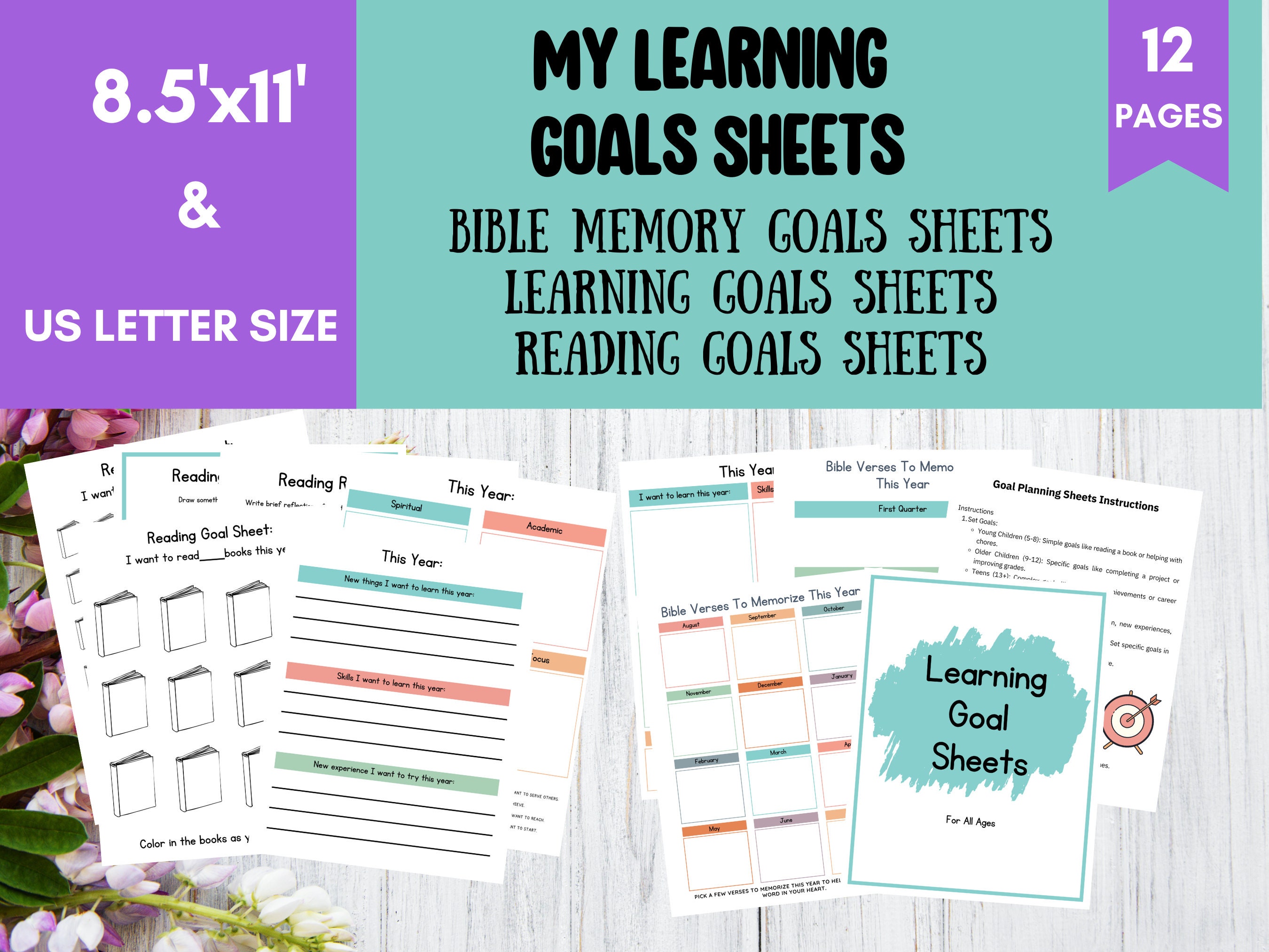 My Learning Goal Sheets - Etsy
