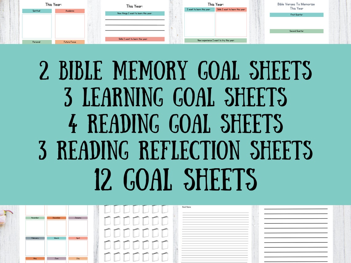 My Learning Goal Sheets - Etsy