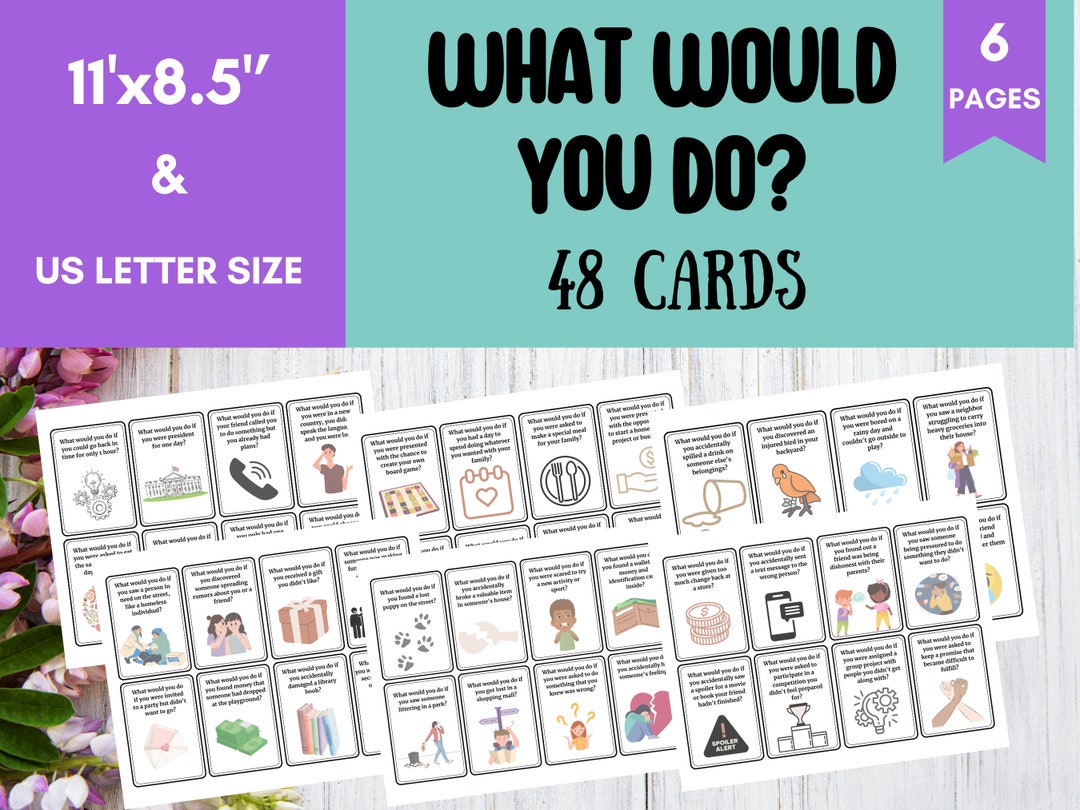What Would You Do Cards - Conversation Cards- Homeschool- Special Needs ...