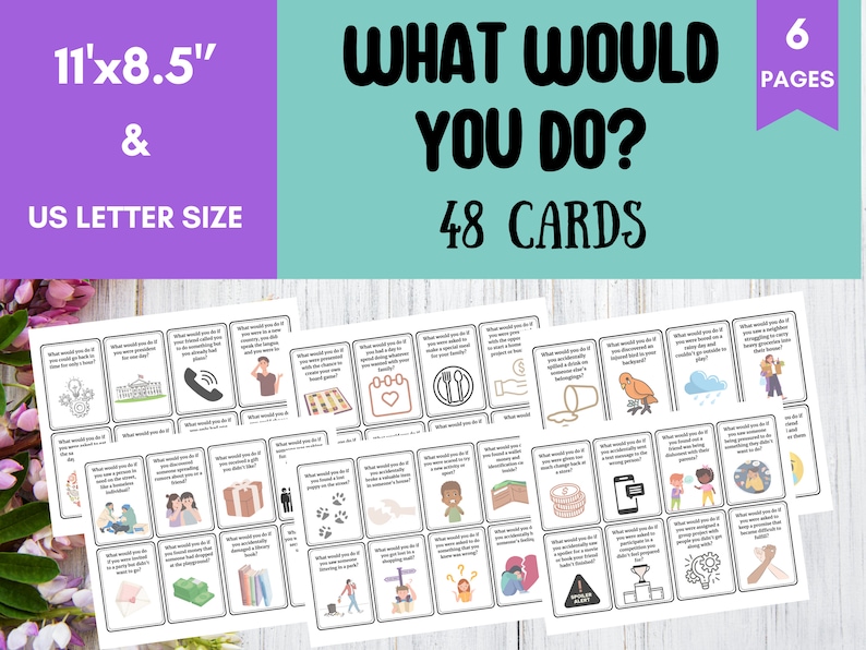 What Would You Do Cards - Conversation Cards- Homeschool- Special Needs ...