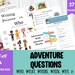 Adventures With Question Words: Who, What, Where, When, Why, & How - Etsy