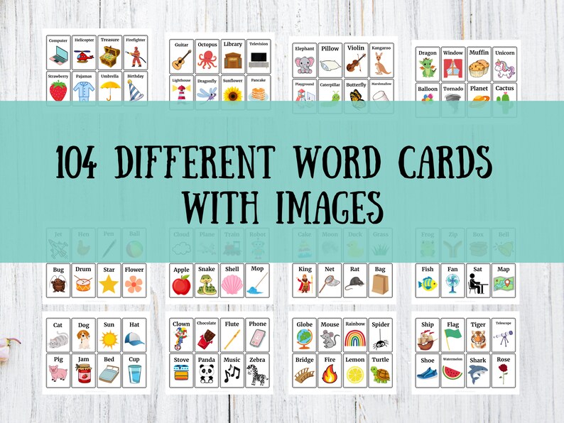 Phonemic Awareness Flashcards - Engage and Learn Through Play (104 ...