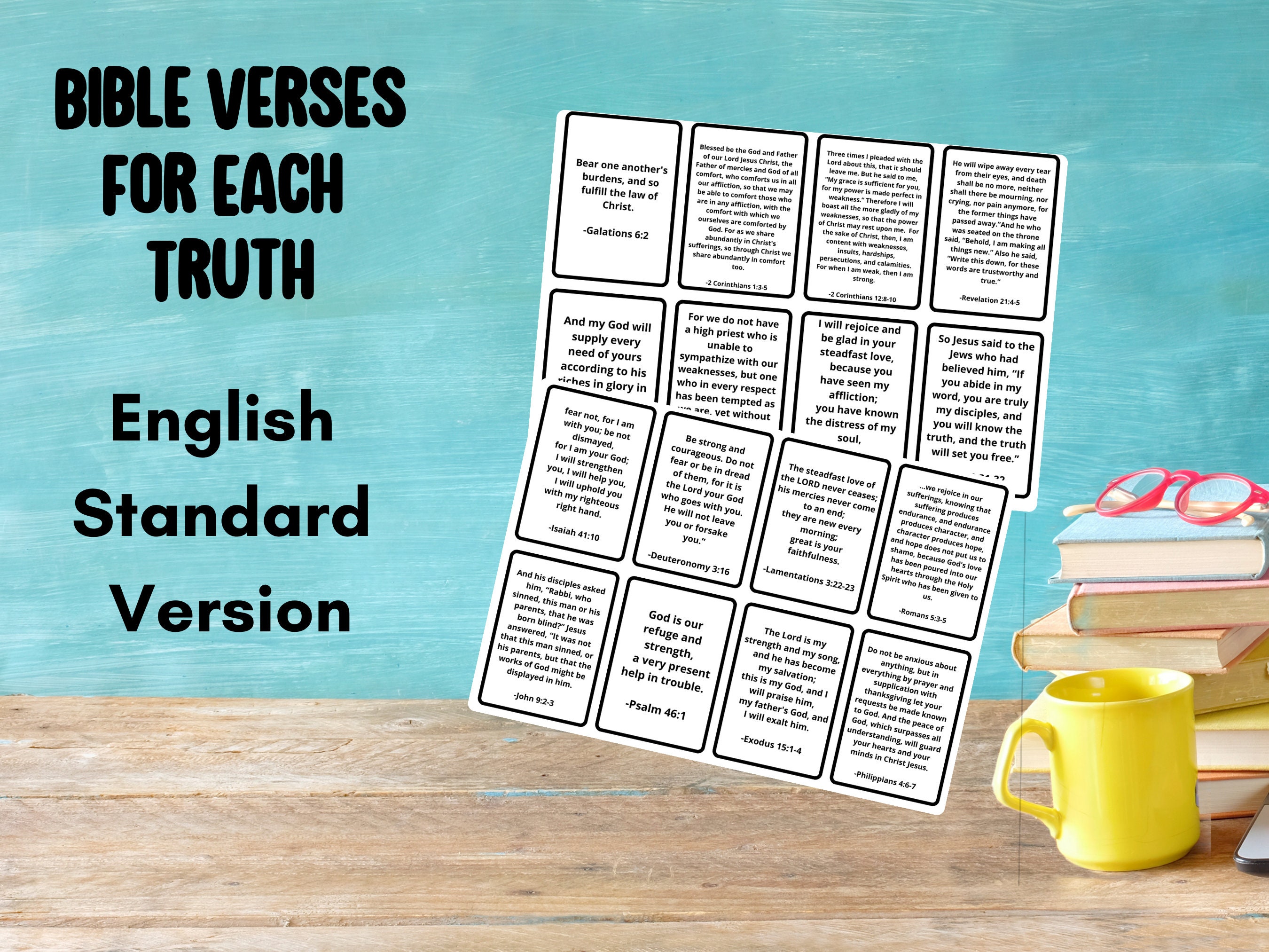 Biblical Truths for Kids "all About Me"- Printable Card Pack ...