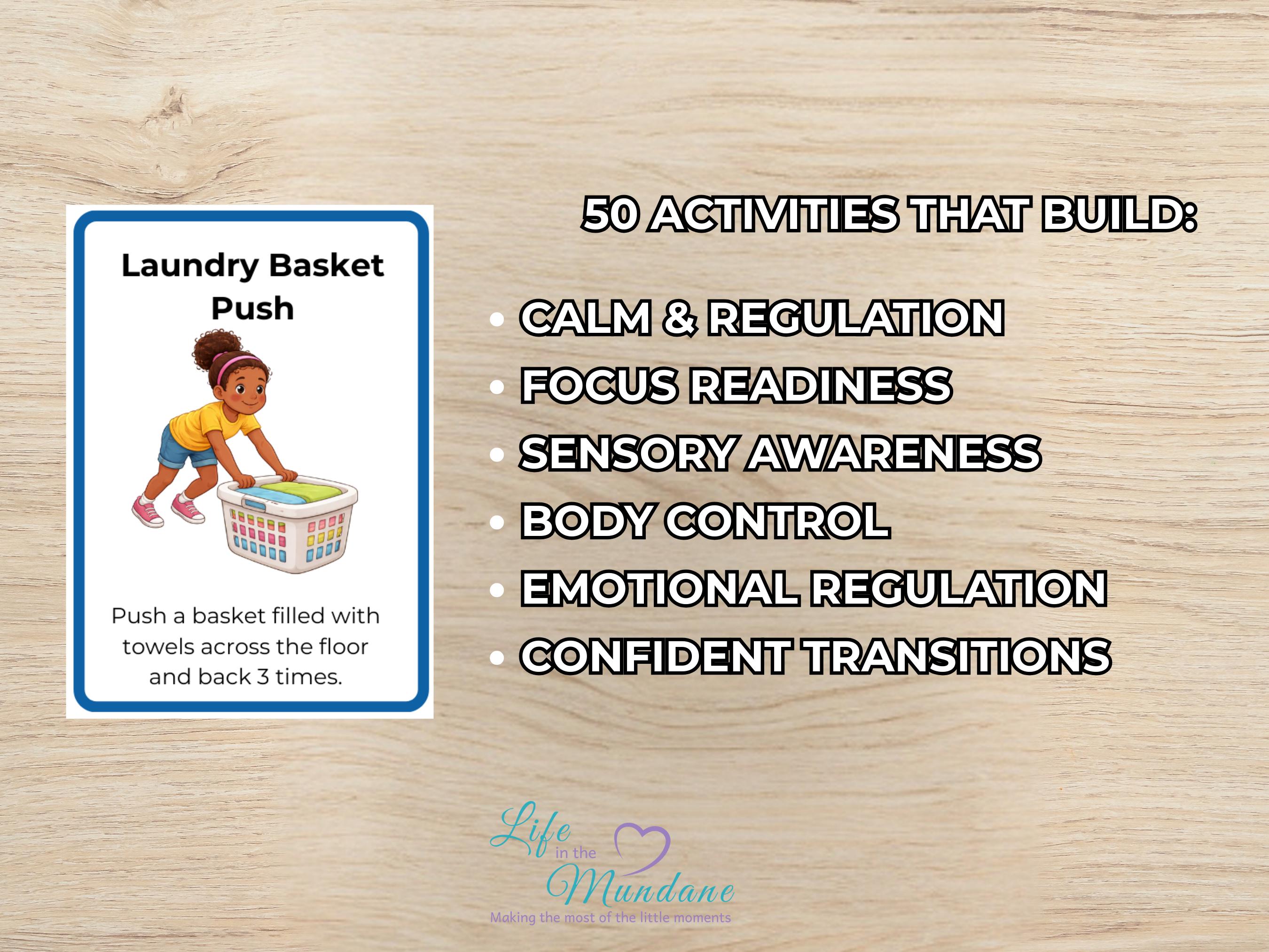 Sensory Reset Cards for Kids - Etsy