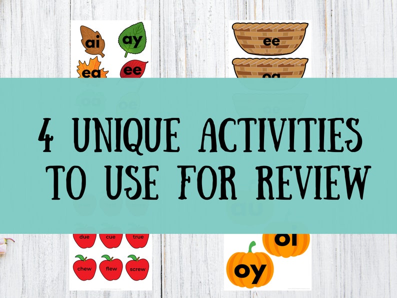 Fall Fun With Vowels Activity Pack - Etsy