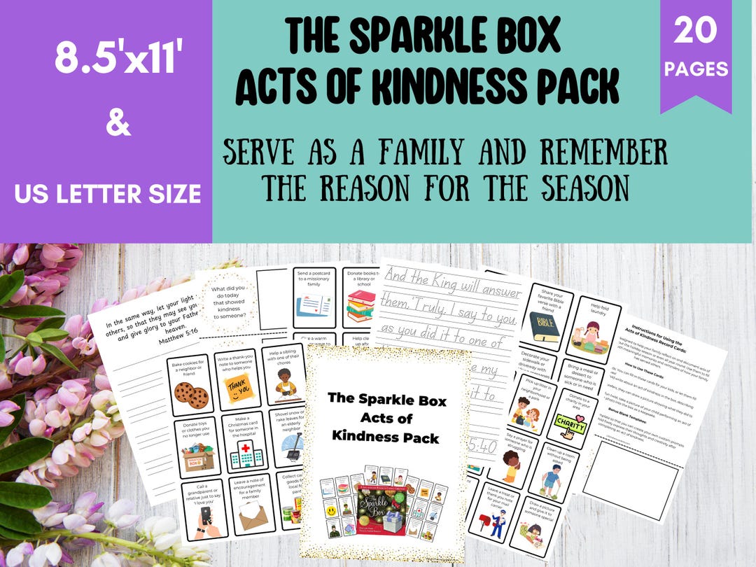The Sparkle Box Acts of Kindness Pack - Etsy