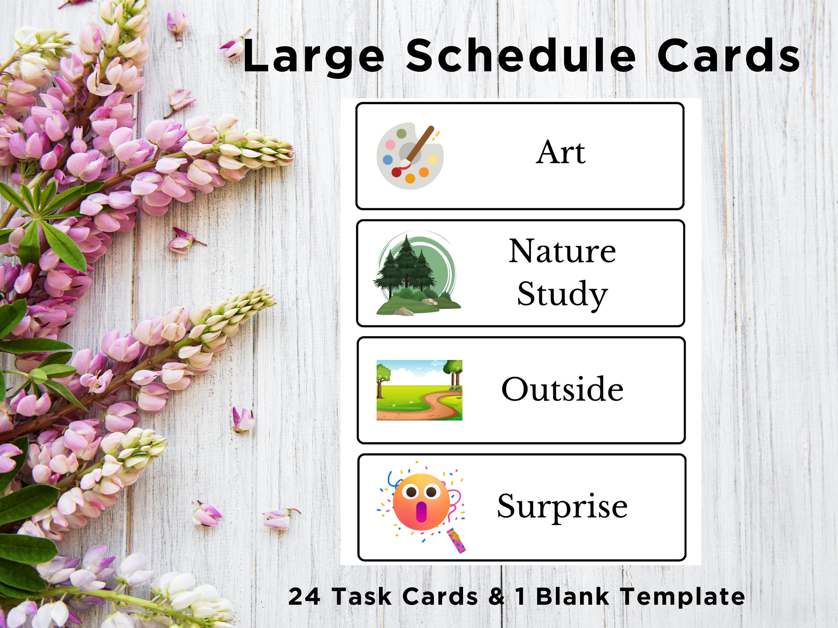 Homeschool Visual Schedule Pack- Large - Etsy