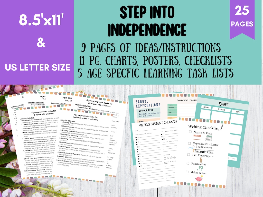 Steps Towards Independence in Your Homeschool - Etsy