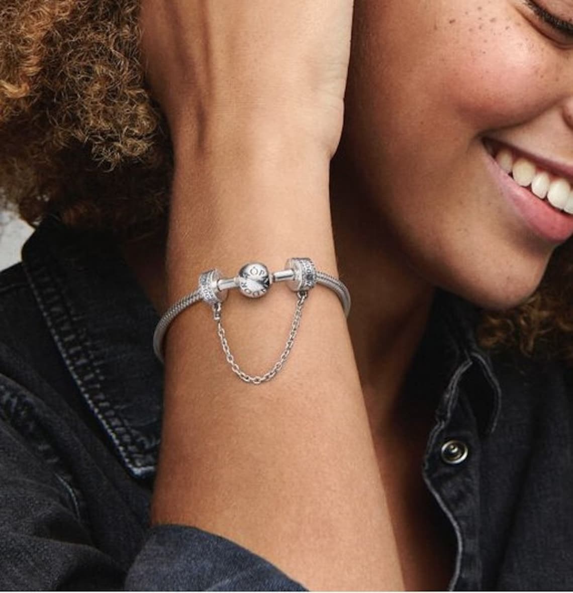 Pandora Silver Safety Chain Clip Charm Brand New Safeguard - Etsy