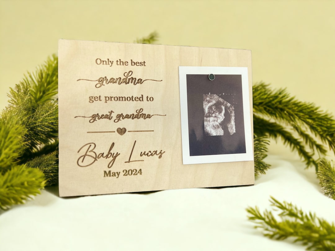 Personalized 'hi Grandma & Grandpa' Photo Ultrasound - Etsy