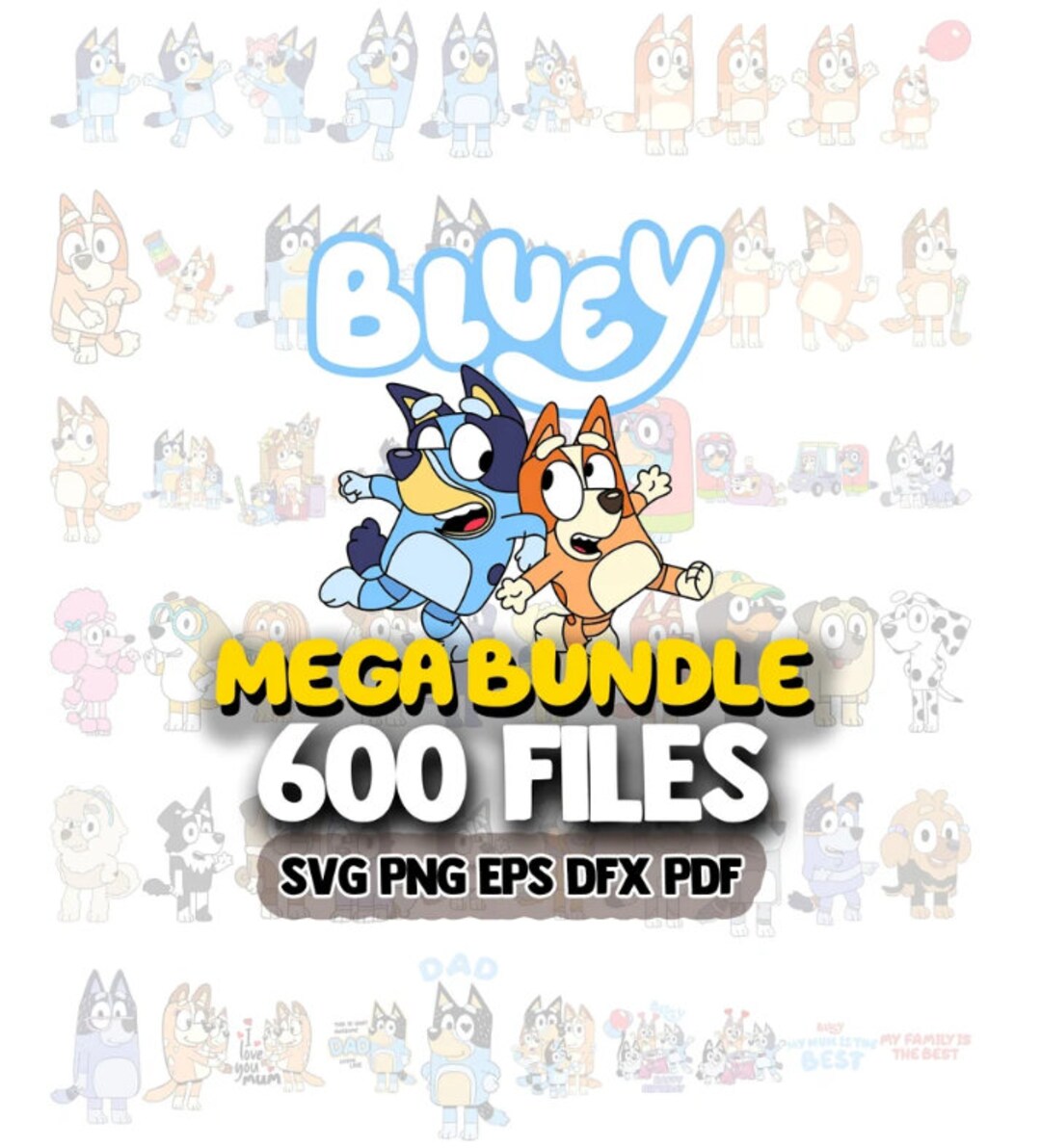 Bluey SVG Bundle Bluey Cut Files for Cricut Bluey Svg - Etsy