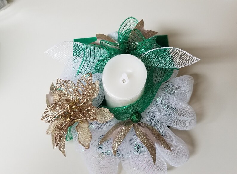Christmas Deco Mesh Centerpiece - Etsy