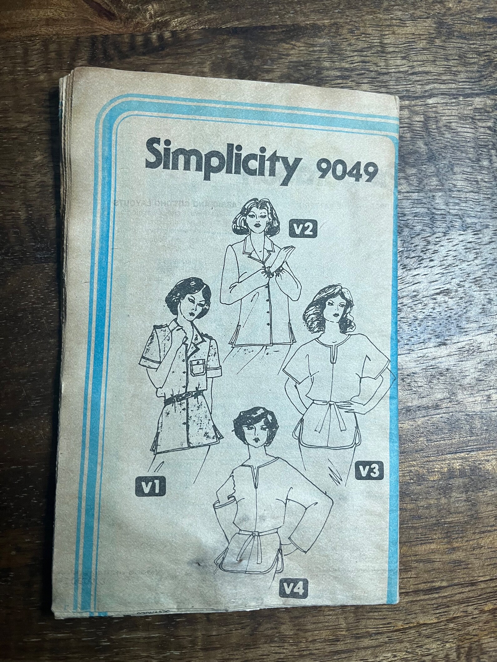 Simplicity 9049, Vintage 1979 Sewing Pattern. Women’s Tunics and Tie ...