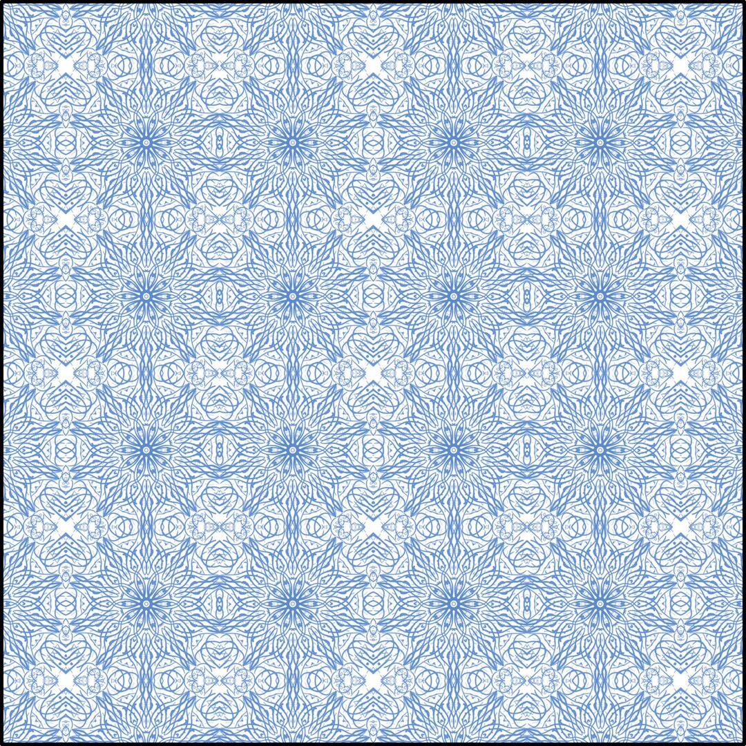 Generations Pale Blue Patterned Fabric, Soft Combed Cotton Fabric for ...
