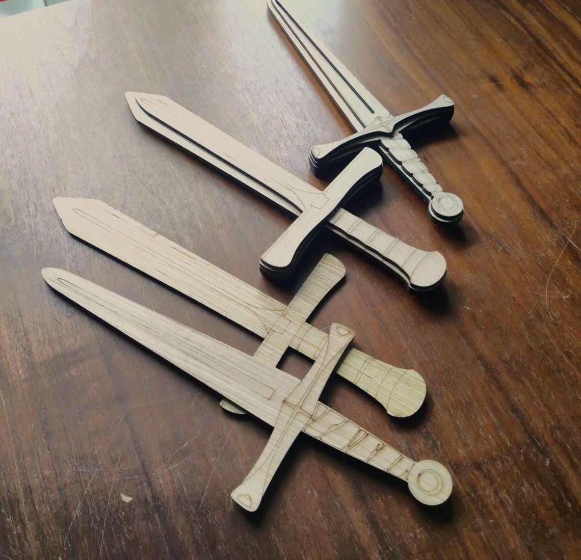 Toy Sword Designs for Laser Cutting - Flat, 3D, and Stencils - Etsy