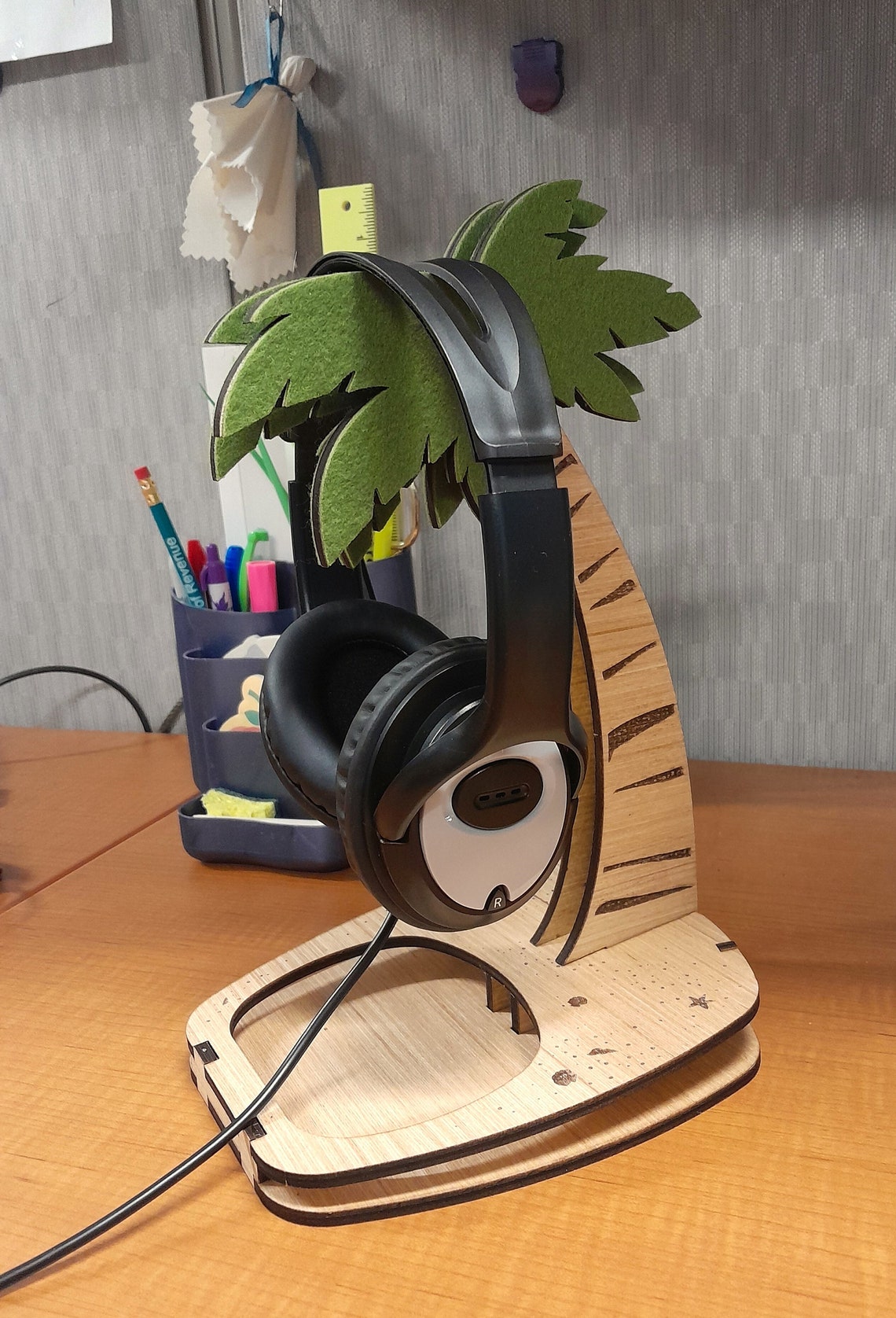 Palm Tree Headphone Stand - Etsy