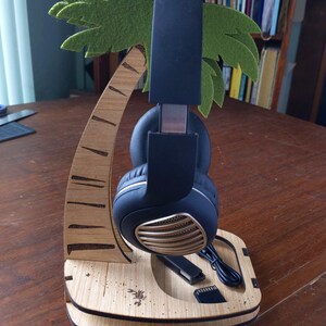 Palm Tree Headphone Stand - Etsy