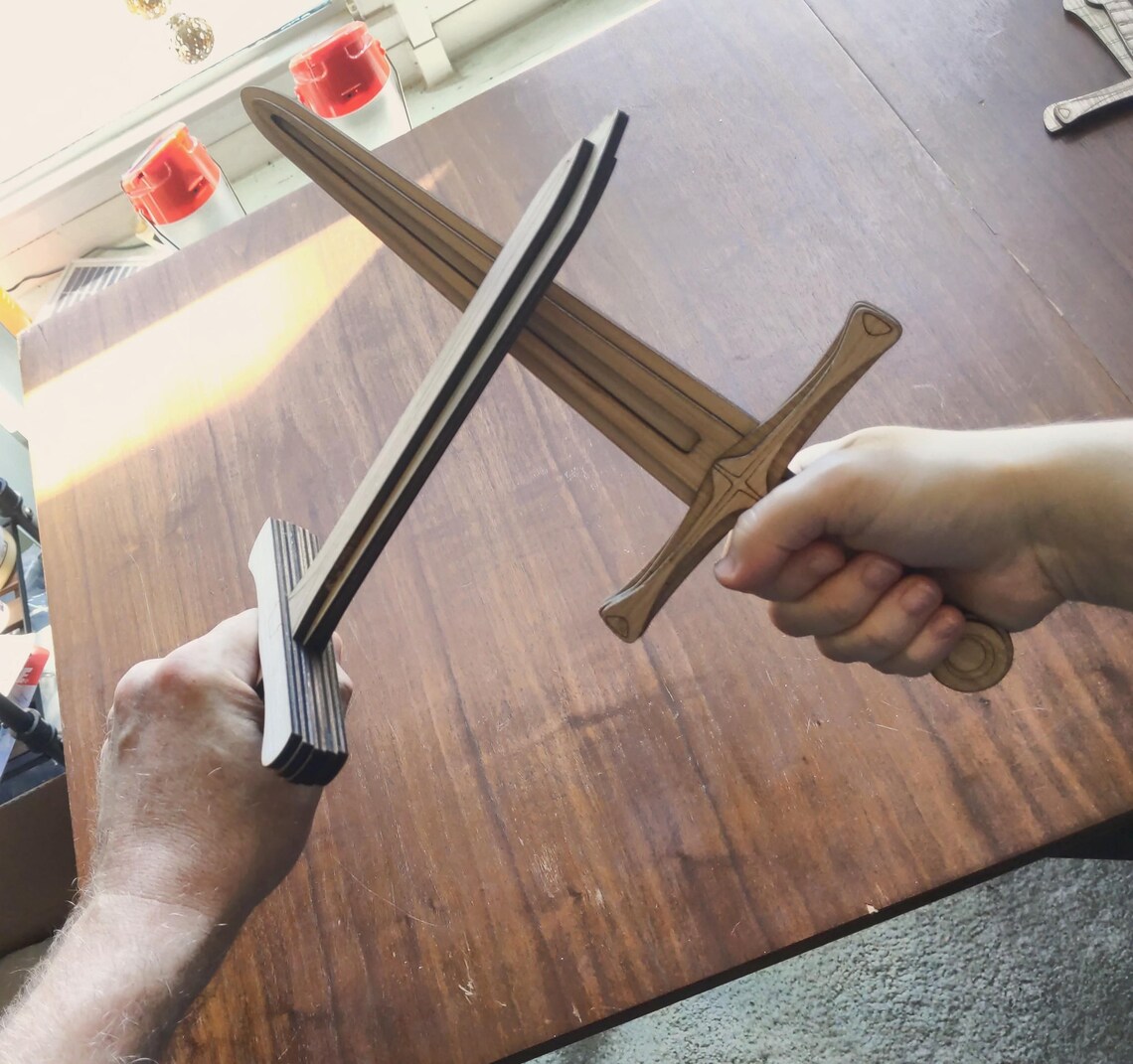 Toy Sword Designs for Laser Cutting - Flat, 3D, and Stencils - Etsy