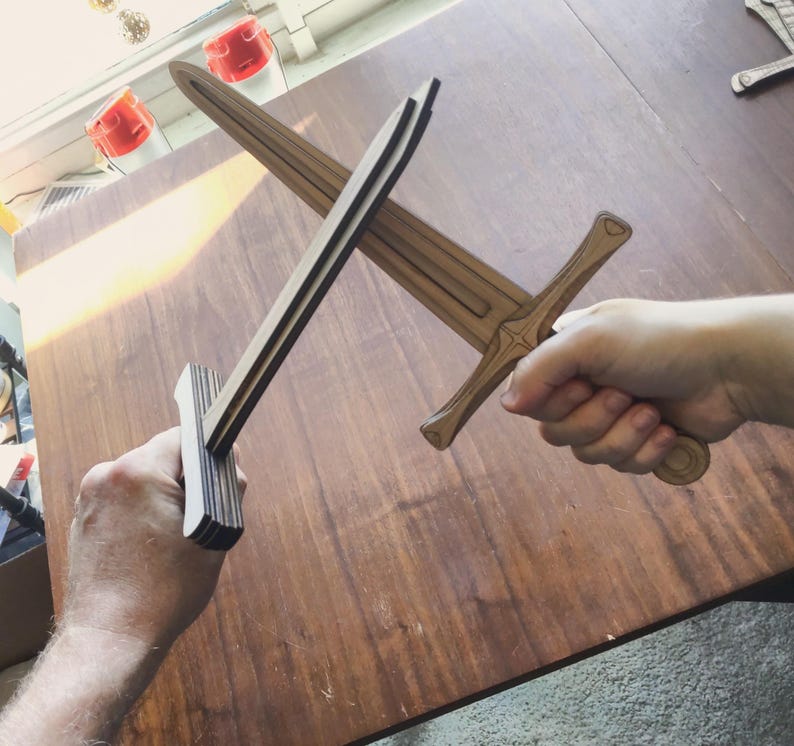 Toy Sword Designs for Laser Cutting - Flat, 3D, and Stencils - Etsy