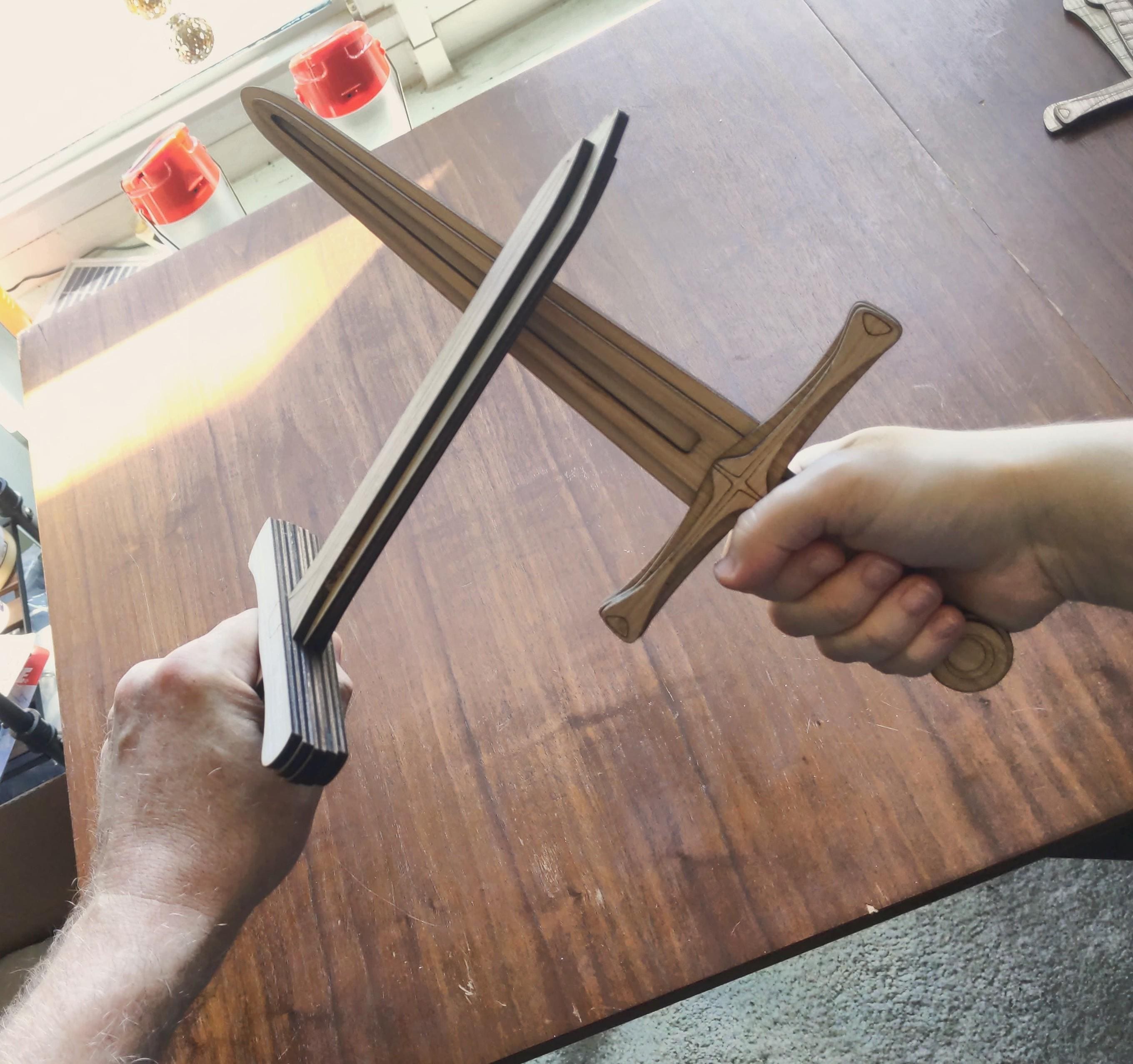Toy Sword Designs for Laser Cutting - Flat, 3D, and Stencils - Etsy