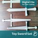 Toy Sword Designs for Laser Cutting - Flat, 3D, and Stencils - Etsy