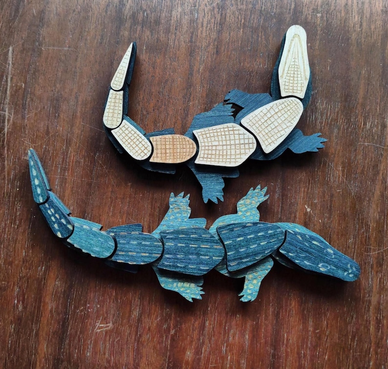 Alligator Fidget Toy for Laser Cutting - DIGITAL CRAFT FILE - Etsy