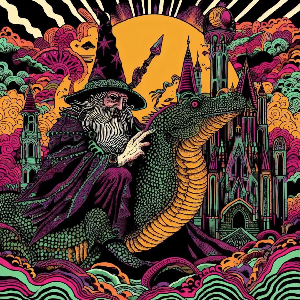 King Gizzard and His Lizard Wizard Sticker - Etsy