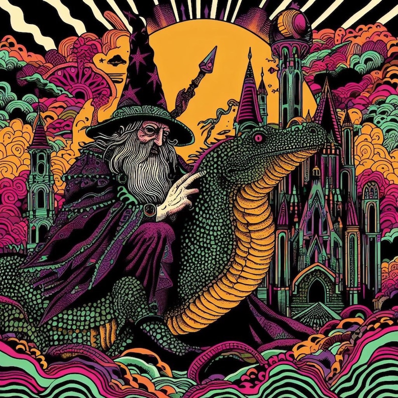 King Gizzard and His Lizard Wizard Sticker - Etsy