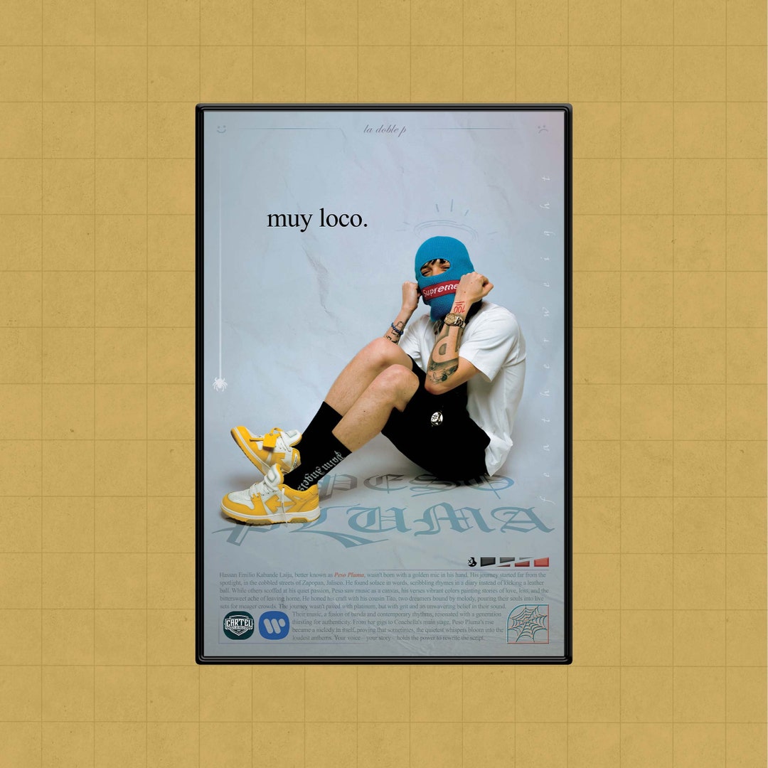 Peso Pluma Poster (muy Loco) - Etsy