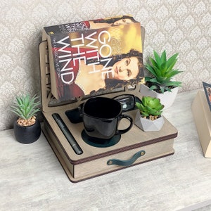 Personalized Nightstand Organizer,desk Storage With Drawer,book Holder ...