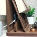 Page Saver, Stand for Reading, Wooden Book Valet, Nightstand Organizer ...