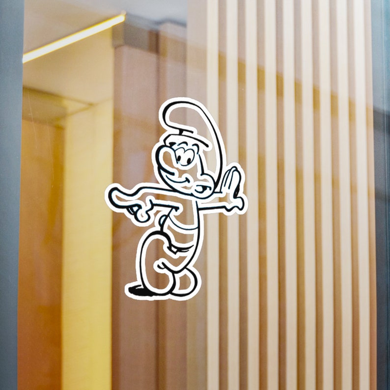 Smurf Outline 80's Cartoon Kiss-cut Vinyl Decals - Etsy